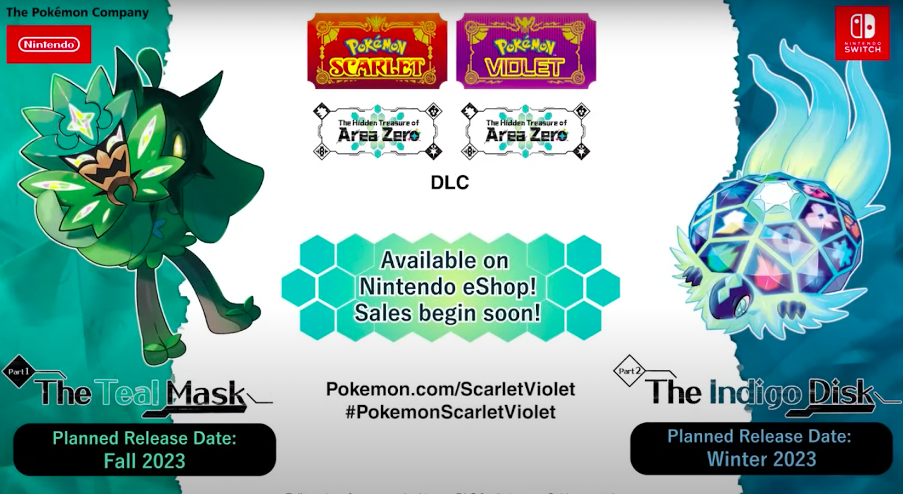 Pokémon Scarlet and Violet DLC: The Hidden Treasure of Area Zero ...