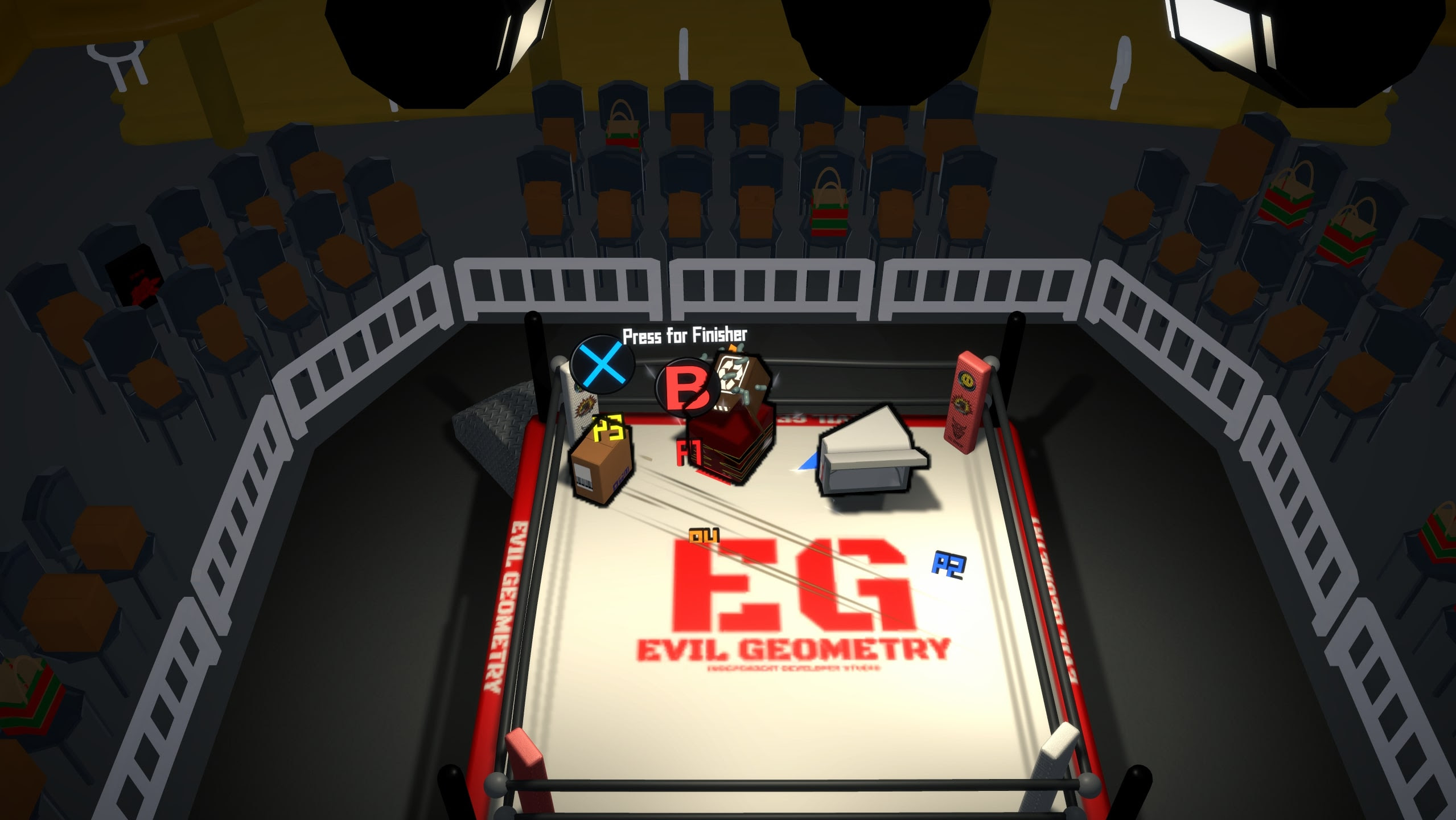 Wrestling Carboard Championship Lets Cardboard Boxes Brawl in Ring